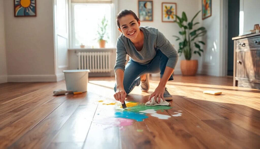 Easily REMOVE Paint from HARDWOOD FLOORS - Quick Tips!