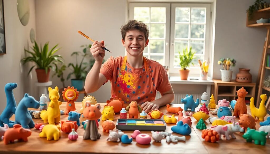 How to PAINT Air Dry Clay - EASY TIPS for SUCCESS